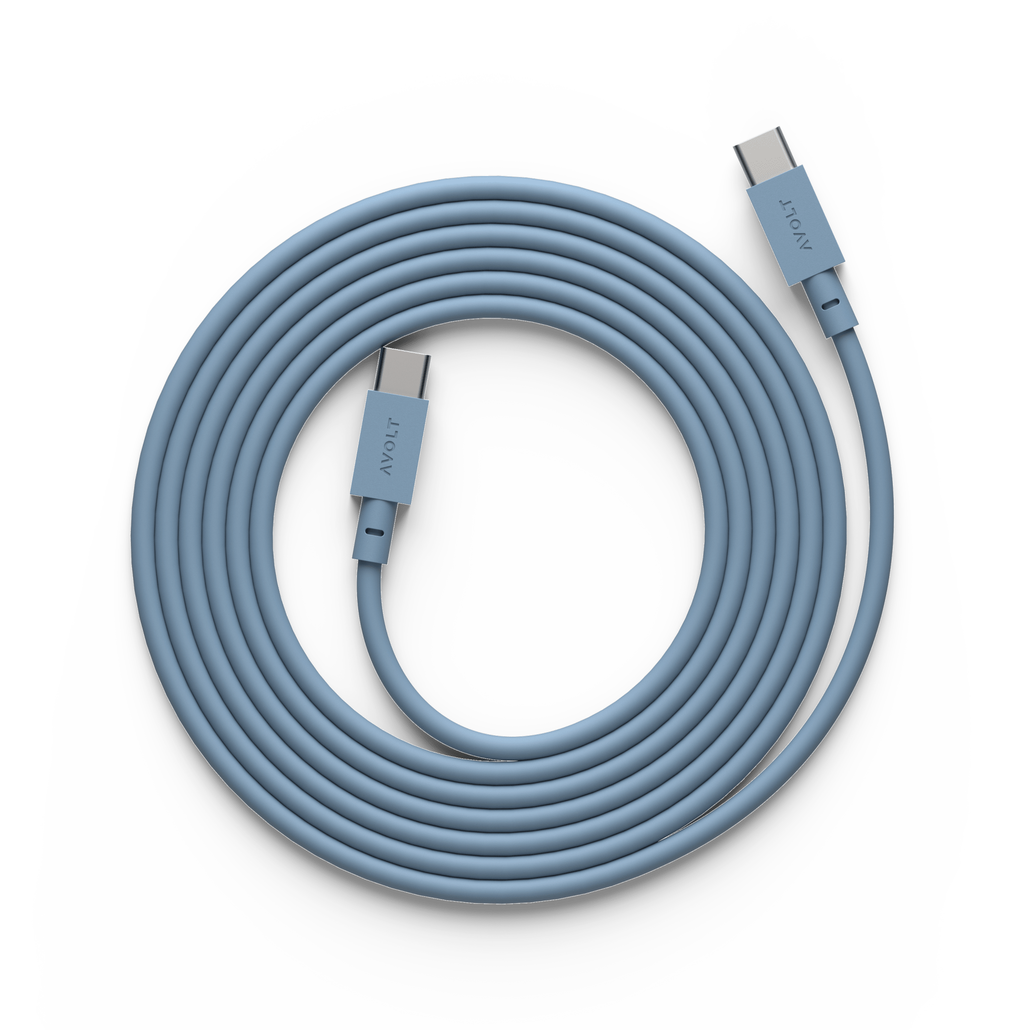 Cable 1 USB-C to USB-C Charging Cable, Shark Blue, 2m – AVOLT